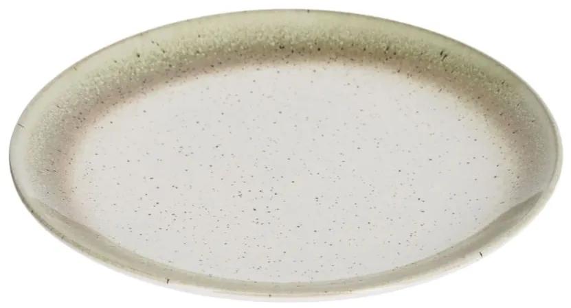 Béžový keramický dezertní talíř Kave Home Elida 20,5 cm