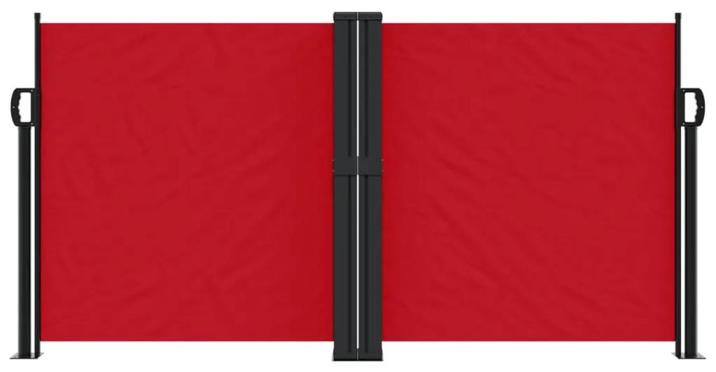 Zatahovací boční markýza červená 120 x 1 000 cm,  4004702