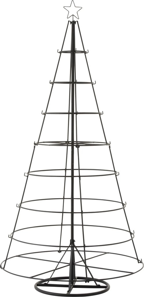 Černý vysoký kovový závěsný strom 8 pater – 94*94*188 cm