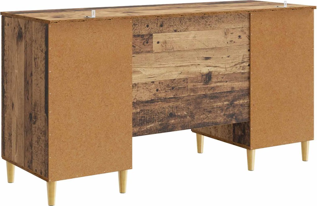 Stůl s policí Staré dřevo 142,5 x 50 x 75 cm Kompozitní dřevo 3414601