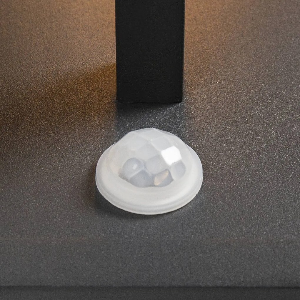 LA 1002402 QUADRULO SENSOR WL E27 venkovní nástěnné nástavbové svítidlo antracit, včetně senzoru - BIG WHITE (SLV)