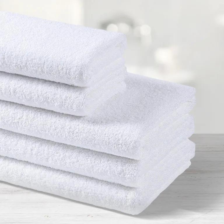 Goldea hotelový froté ručník / osuška bez bordury - bílý 50 x 100 cm