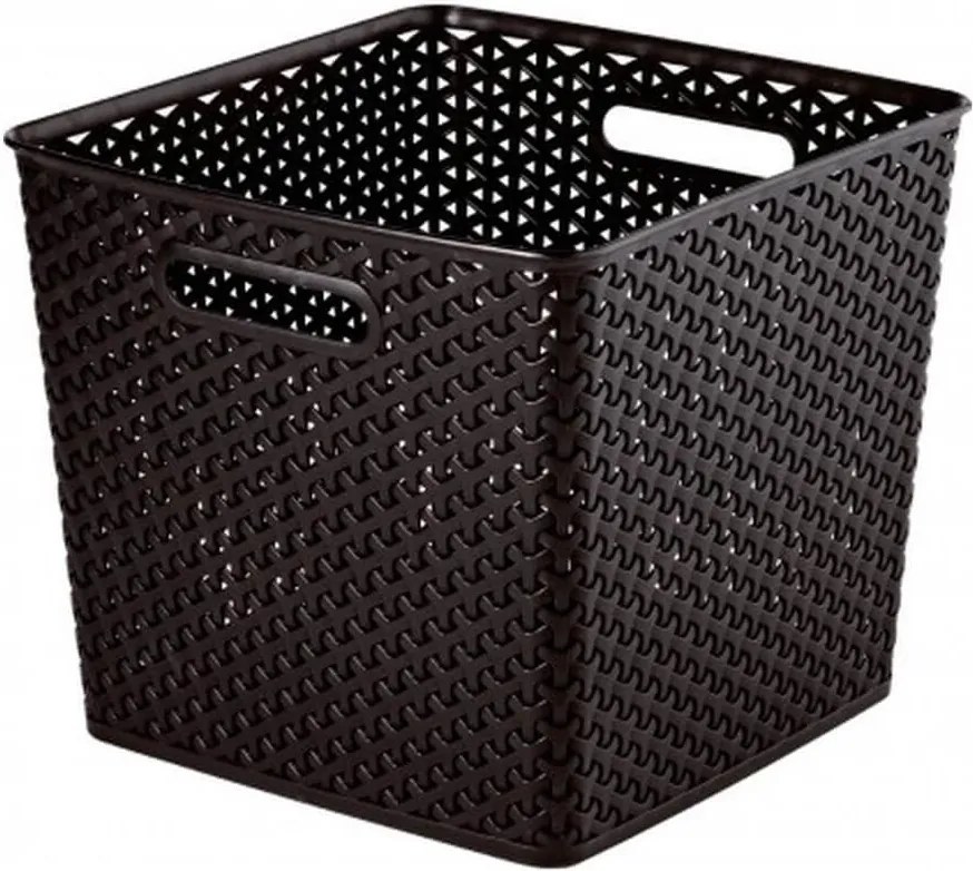 Curver úložný box RATTAN ,,Y&quot; STYLE - tmavě hňedý 03613-210