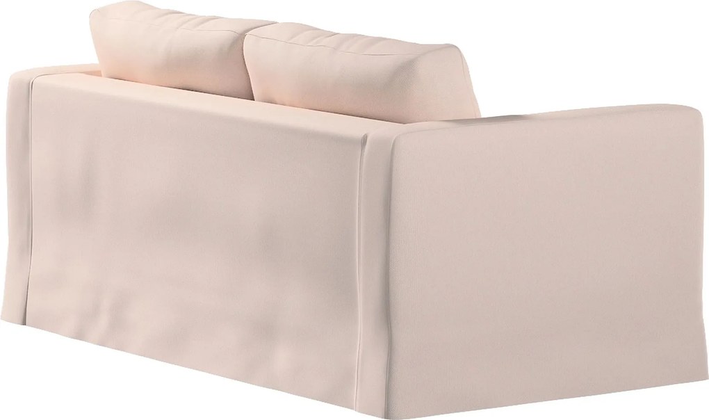 Potah na pohovku IKEA Karlstad 2-místná , nerozkládací, dlouhý barva růžová látka pletený vzor
