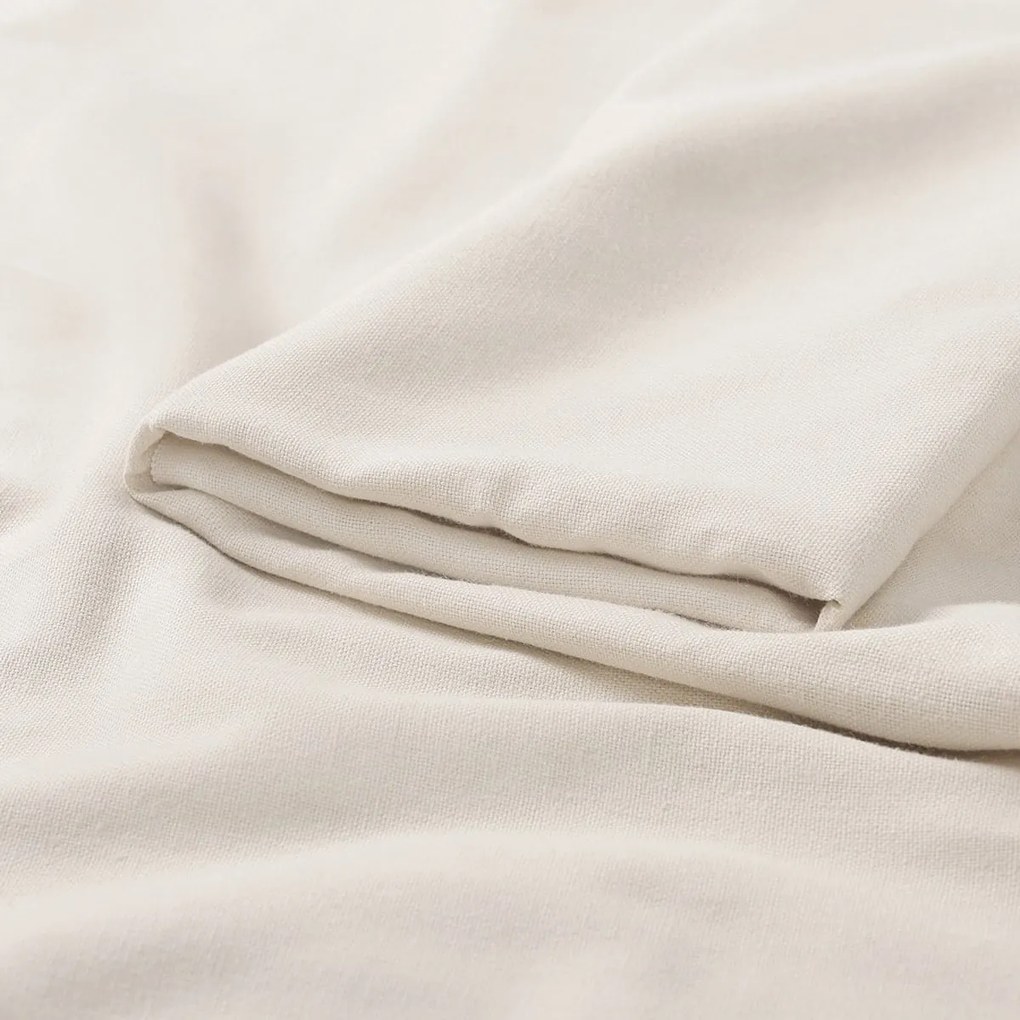 Goldea přírodní látka ze lněné směsi - slonová kost 300 cm
