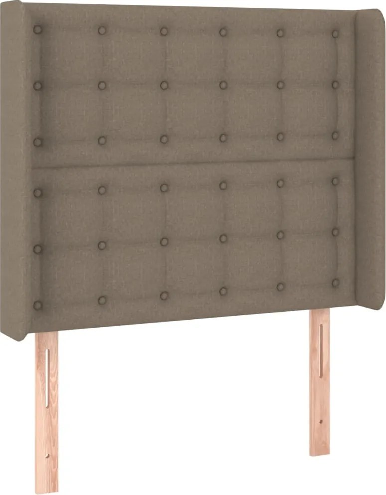 Box spring postel s matrací a LED taupe 80 x 200 cm textil 3139153