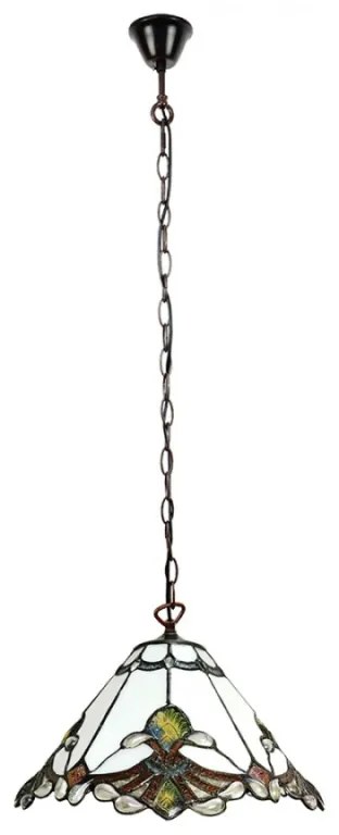 Závěsné světlo Tiffany Rousse – 31x107 cm