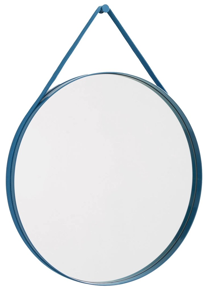 HAY Nástěnné zrcadlo Strap Mirror No 2 Ø70, Blue