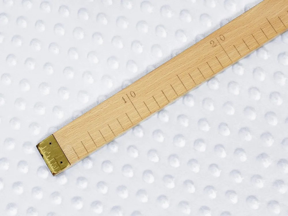 Biante Dětský povlak na polštář Minky 3D puntíky MKP-025 Světle šedý 50 x 50 cm