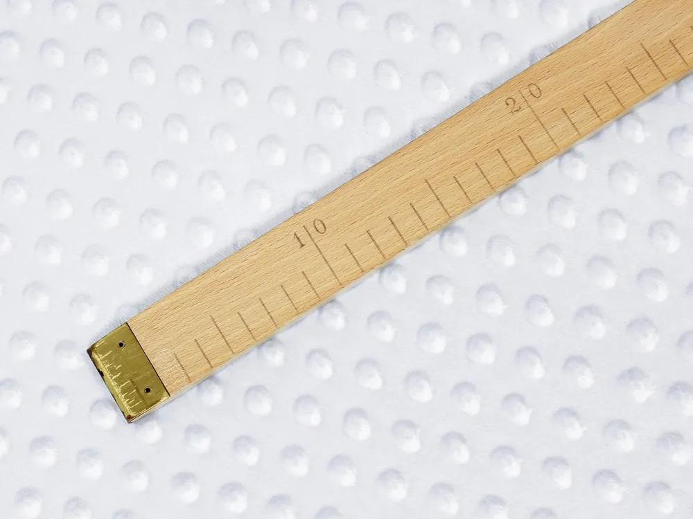 Biante Dětský povlak na polštář Minky 3D puntíky MKP-025 Světle šedý 70 x 90 cm