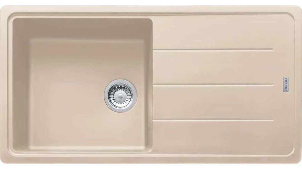 Franke Basis - Fragranitový dřez BFG 611, 97x50 cm, pískový melír 114.0285.306