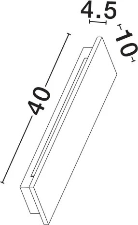 Nástěnné LED svítidlo NOVA LUCE LUNA 11W 3000K IP65 9540235