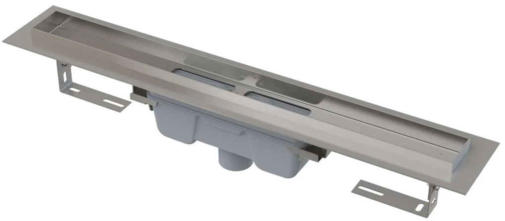 Alca - Sprchový žlab Professional 115 cm, s okrajem pro plný rošt, svislý odtok, nerez APZ1006-1150
