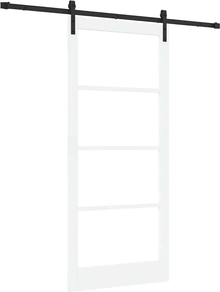 Posuvné dveře ORKDAL Bílá a černá 93 x 211 cm 3331870