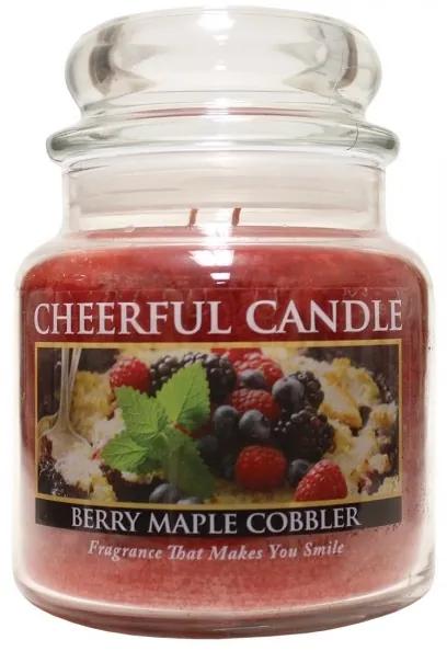 Cheerful Candle Vonná svíčka ve skle Ovocný Cobbler - Berry Maple Cobbler, 16oz