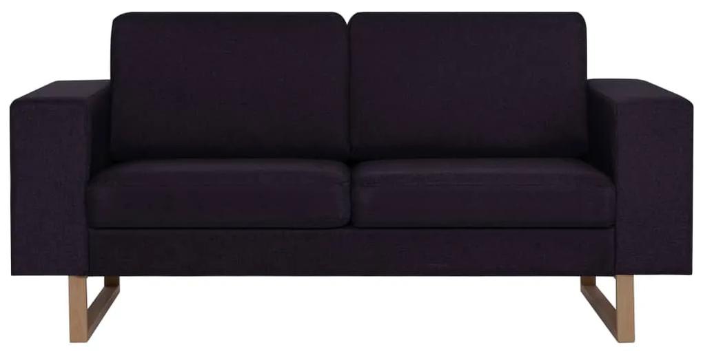 vidaXL 2dílná sedací souprava textilní černá
