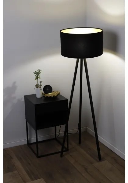 Stojací lampa STANDART 1xE27/60W/230V černá/wenge