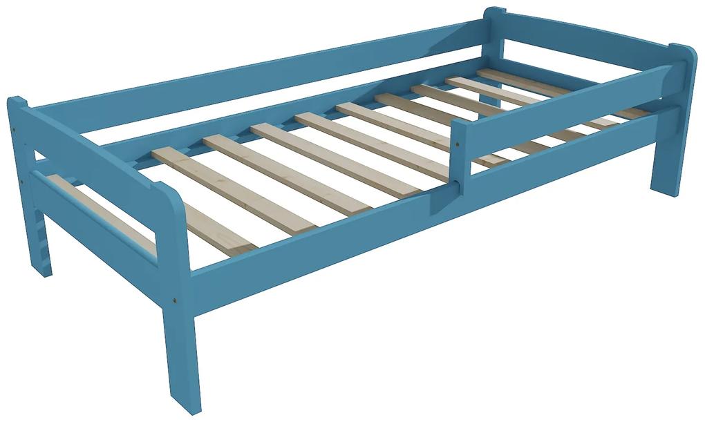 Vomaks Dětská postel se zábranou VMK009C KIDS Rozměr: 100 x 200 cm, Barva: surové dřevo