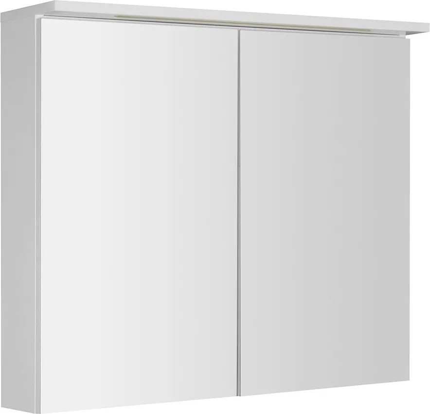 Aqualine Aqualine, KAWA STRIP Galerka s LED osvětlením 80x70x22cm, bílá, WGL80S