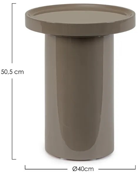 BIZZOTTO Odkládací stolek OTILIA hnědý ø40 cm 0734602