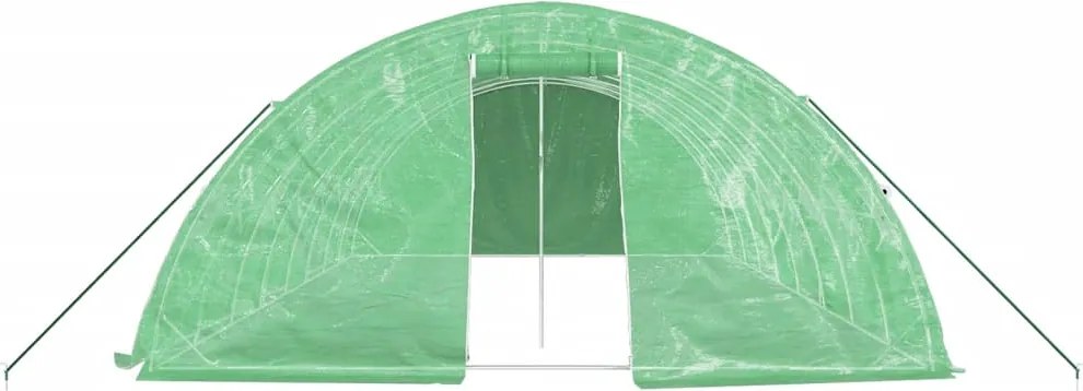 Skleník s ocelovým rámem zelený 40 m² 8 x 5 x 2,3 m 3188085