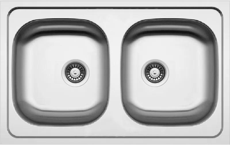 Sinks CLASSIC 790 DUO V 0,6mm matný