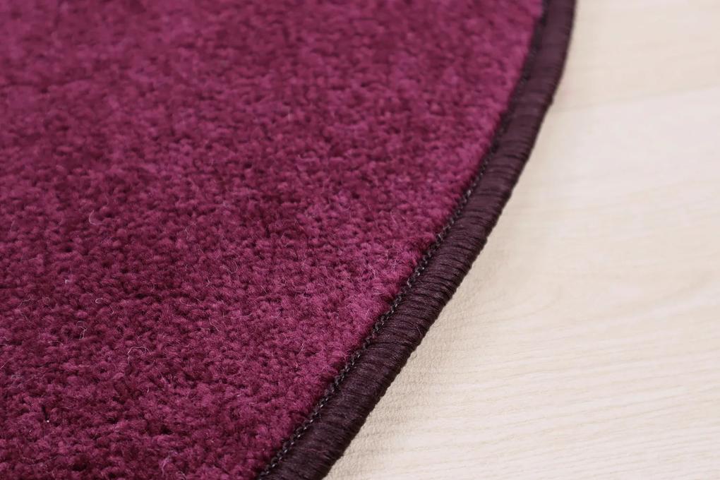 Vopi koberce Kusový koberec Eton fialový 48 kruh - 120x120 (průměr) kruh cm
