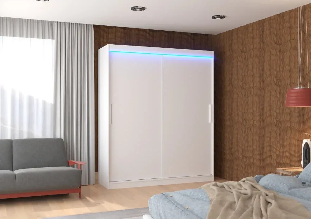 Posuvná skříň s LED osvětlením LINCOLN 180