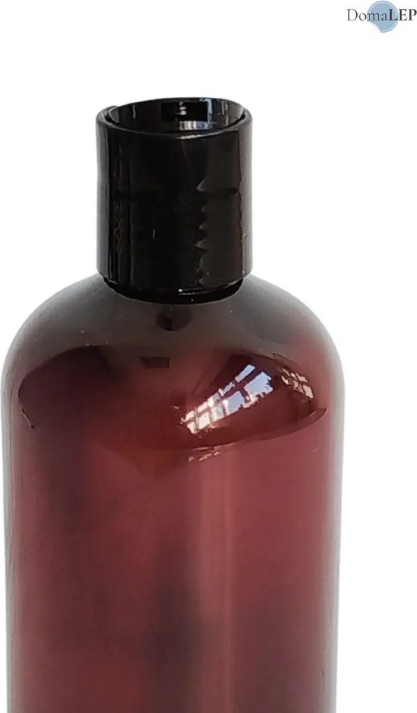 Dávkovač na mýdlo 300 ml hnědý s černým DISC TOP BELA