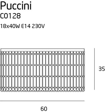 MAXlight PUCCINI C0128 luxusní stropní svítidlo