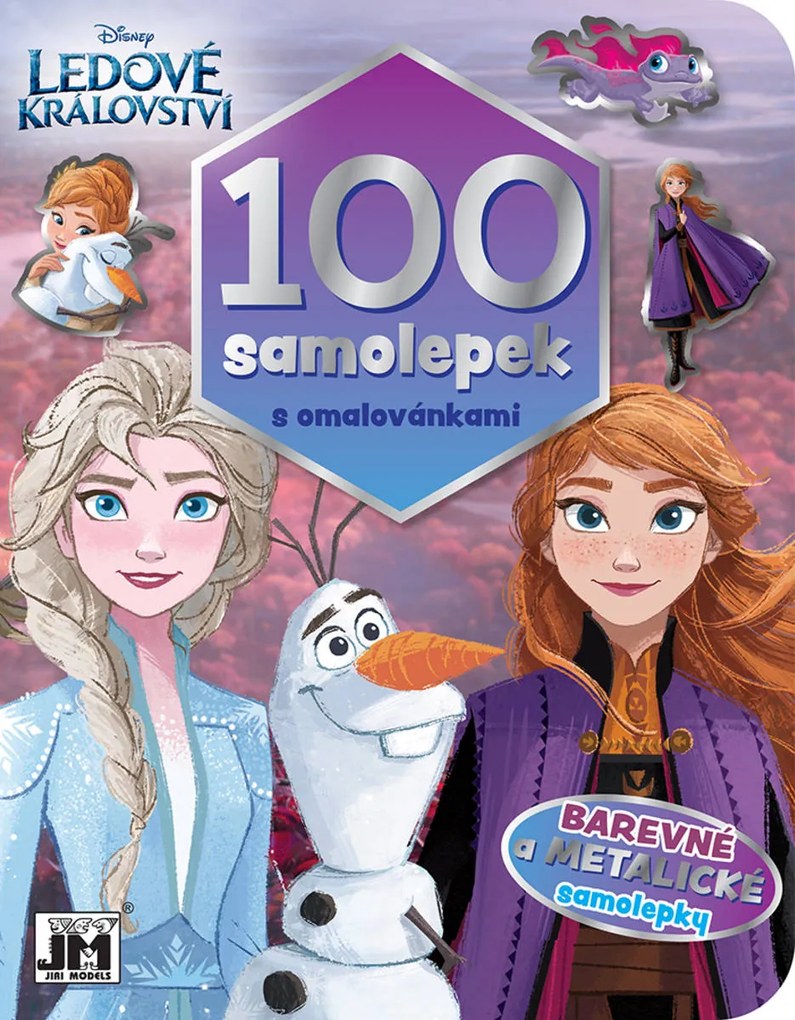 JIRI MODELS 100 samolepek s omalovánkami Frozen (Ledové Království) 7