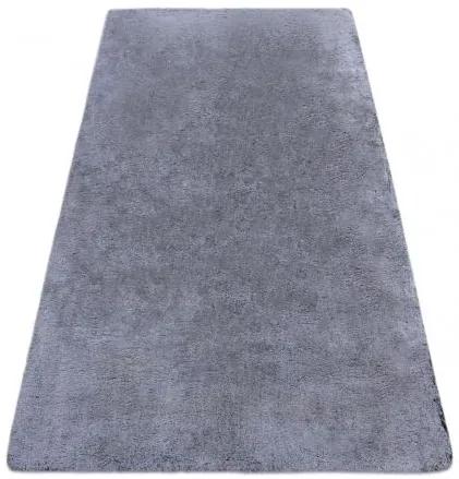 Kusový Moderní pratelný koberec LAPIN Shaggy, protiskluzový, černý, slonová velikost 133x180 cm | krásné koberce cz