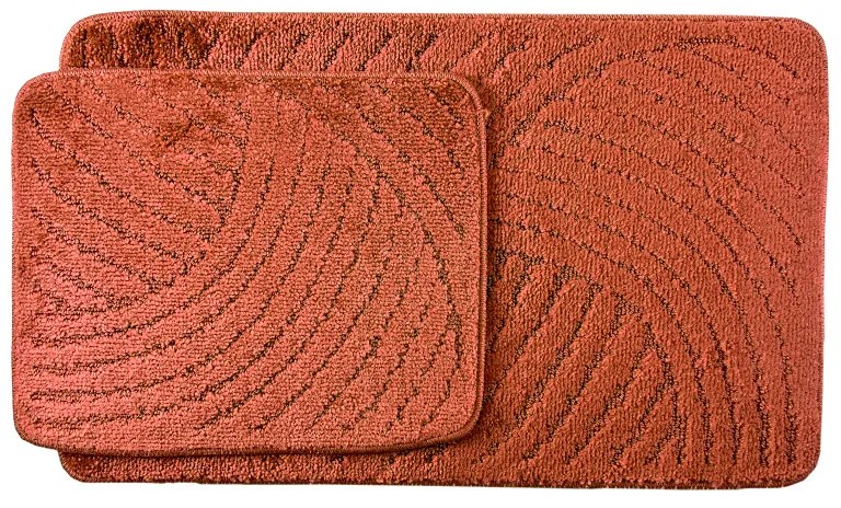 Ervi koupelnová předložka cíhlová Comfort CTN bez výkroje,2 set