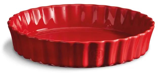 Keramická hluboká koláčová forma Emile Henry, 28 cm | červená