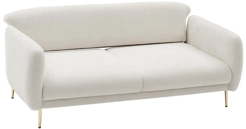 HANAH HOME Třímístná pohovka SIMENA krémová 210 cm 825BLC2837
