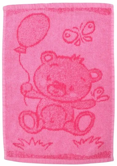 Profod Dětský ručník Bear pink 30x50 cm