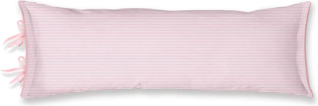 Pip Studio polštář Kairi Bloom 30 x 90 cm - světle růžový (Dlouhý dekorační polštář na postel ve světle růžové barvě. )