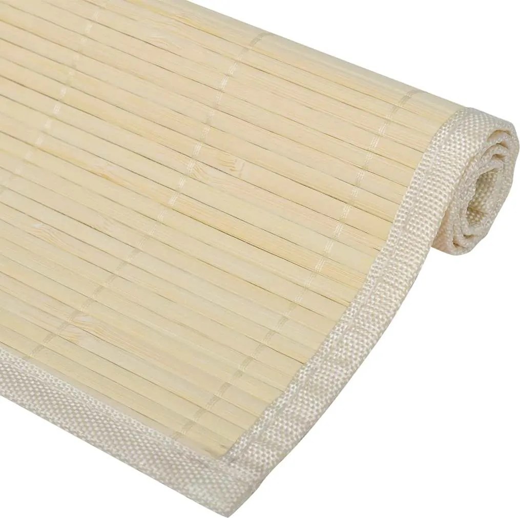 6 ks bambusových prostírání 30 x 45 cm přírodní 242107