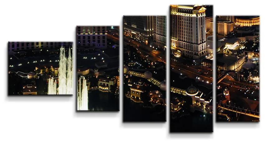 Sablio Obraz - 5-dílný Las Vegas - 100x60 cm