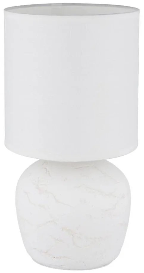 Globo 21739W - Stolní lampa MARBLE 1xE14/40W/230V bílá