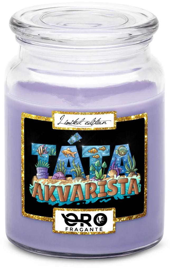 Svíčka Táta akvarista (Vůně svíčky: Levandule)