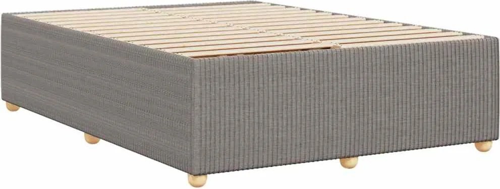 Rám postele bez matrace taupe 160 x 200 cm textil 3284953