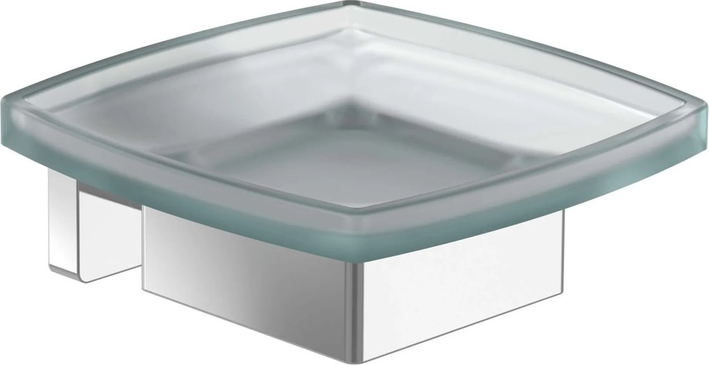 Villeroy & Boch Elements Striking - Mýdlenka s držákem, sklo/chrom TVA15202000061