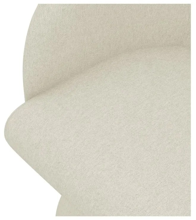 Krémové čalouněné jídelní křeslo Kanoa – Makamii