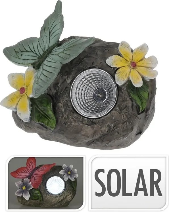 Sada motýlů s LED osvětlením 10 cm