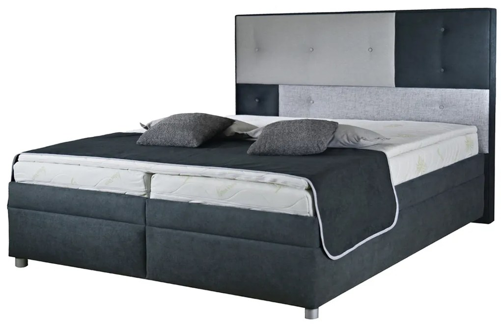 NEW DESIGN postele Boxspring postel COLORE s úložným prostorem, 160×200 cm Velikost postele: 160 × 200 cm