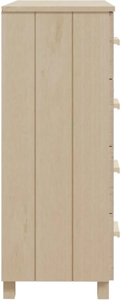 Příborník HAMAR medově hnědý 79x40x103,5 cm masivní borovice 340424