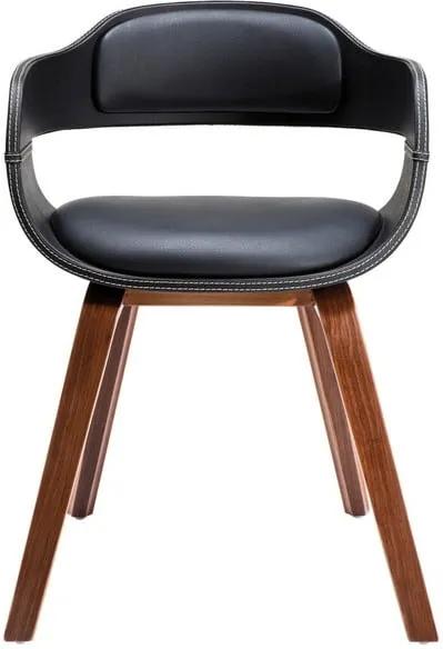 Jídelní židle s tmavým dřevěným podnožím Kare Design Costa