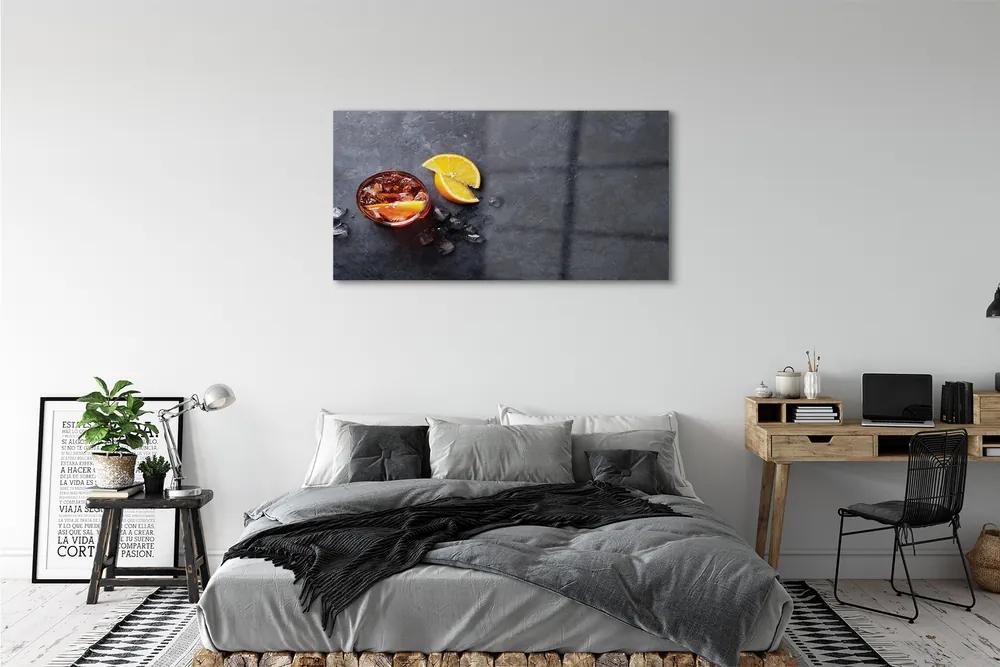 akrylový obraz Ledový čaj citron 125x50 cm