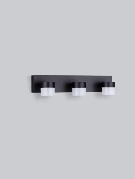 LED černé nástěnné svítidlo Teko 17W